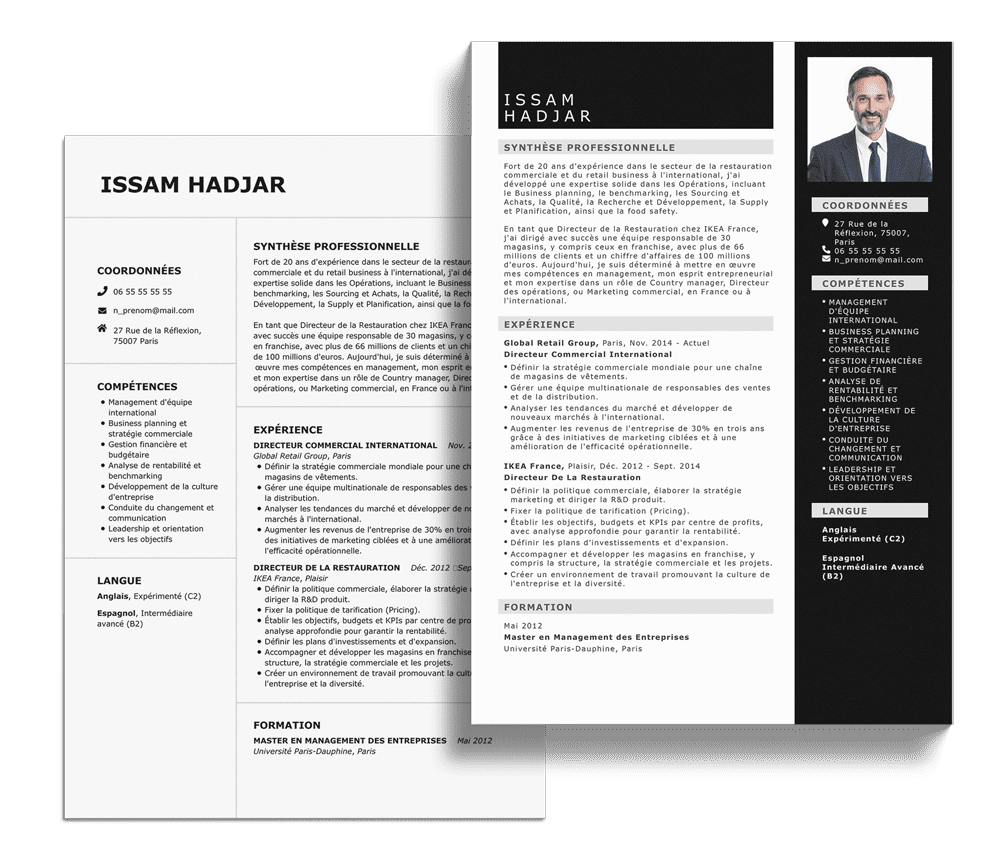 Exemple de CV directeur commercial (2024)